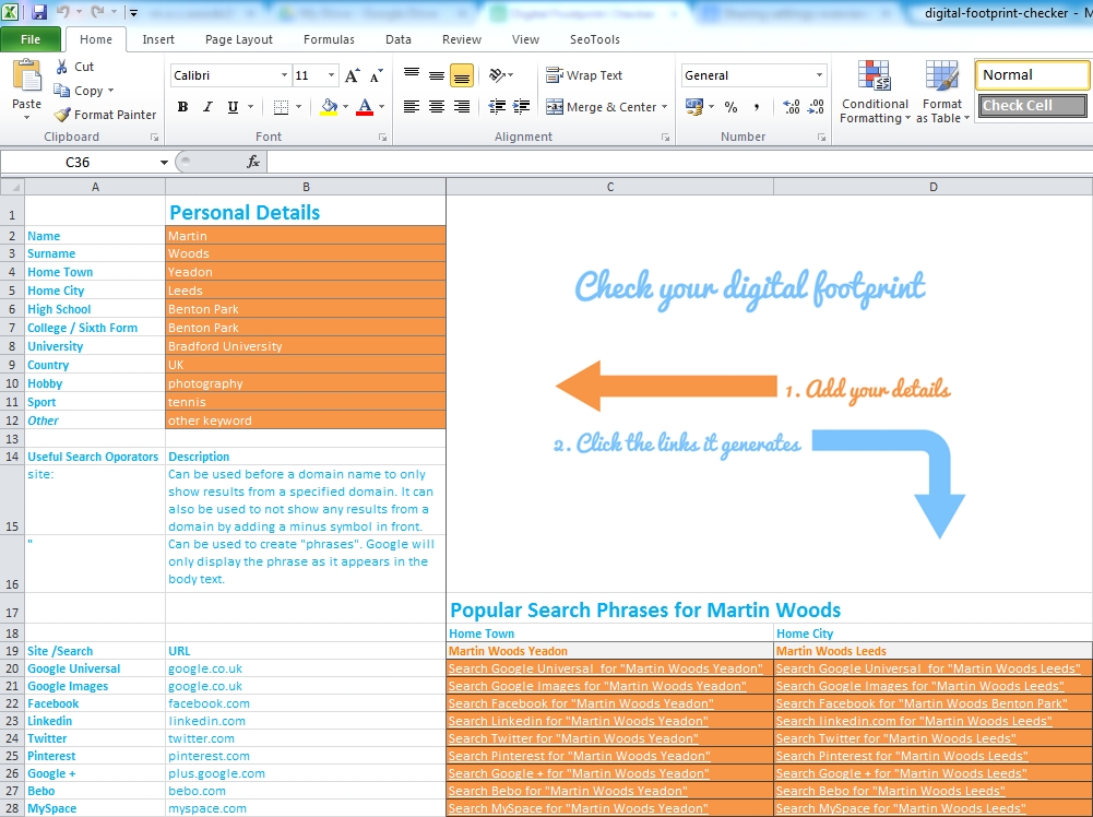 Social Profile Checking Tool For Job Seekers and Graduates - Martin Woods